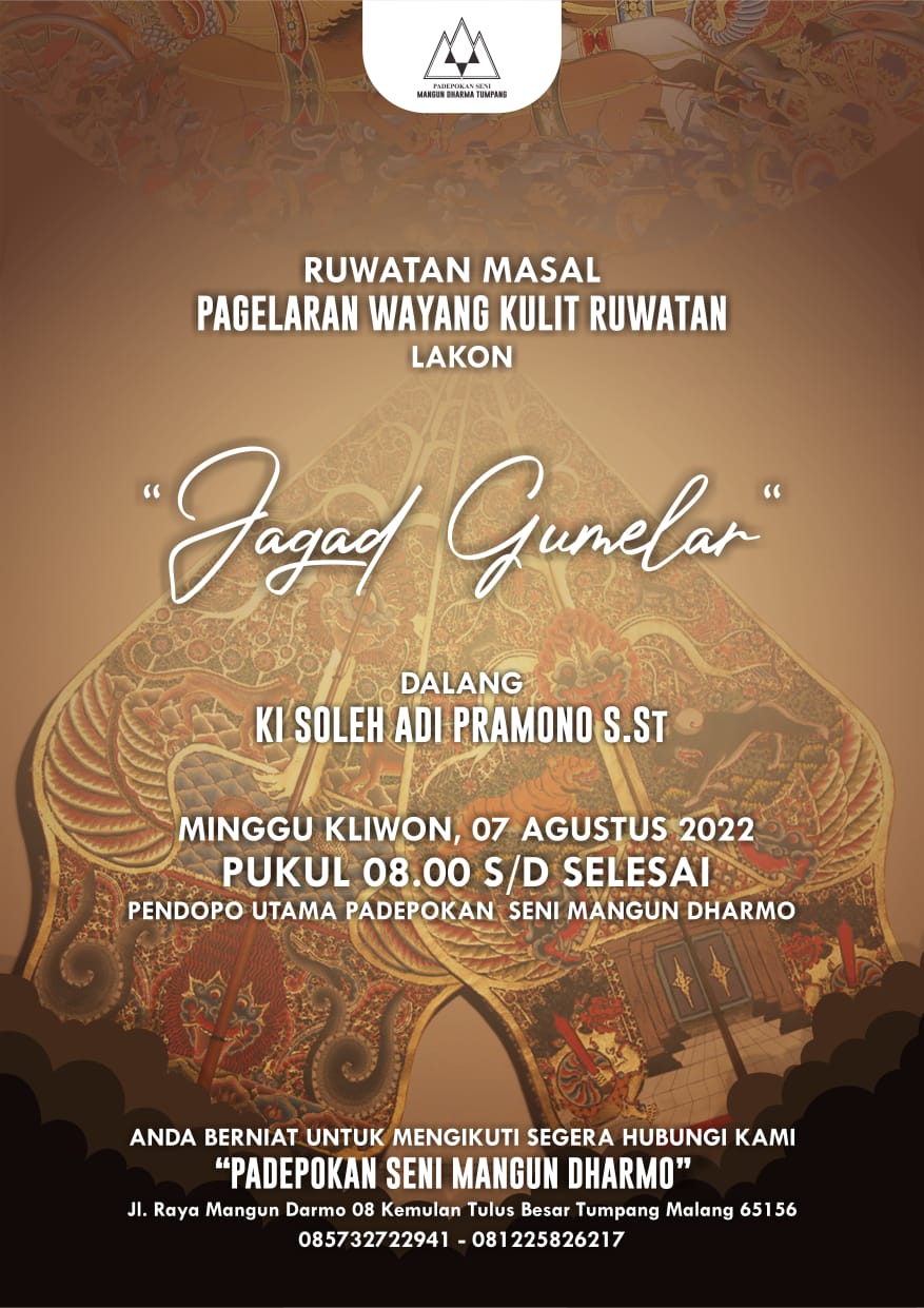 Tradisi Ruwatan Padepokan Mangun Dharmo gelar Jagad Gumelar - Malang ...